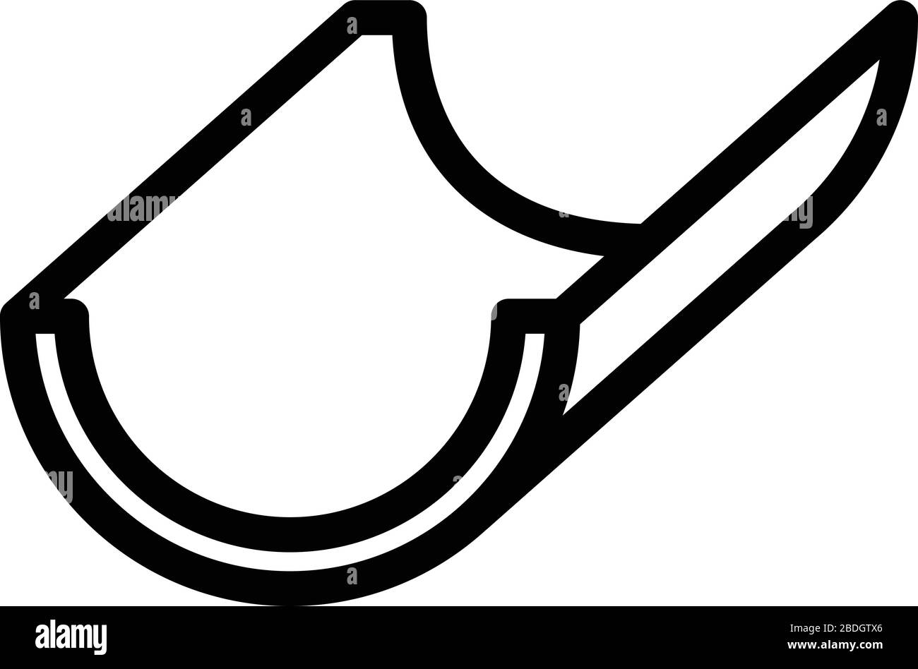 Cover gutter icon outline Stock Vector Images - Alamy