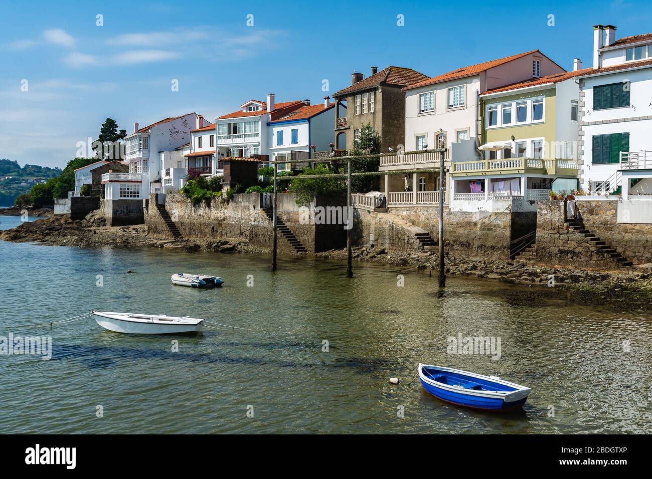 Redes village in Galicia, Spain Stock Photo - Alamy