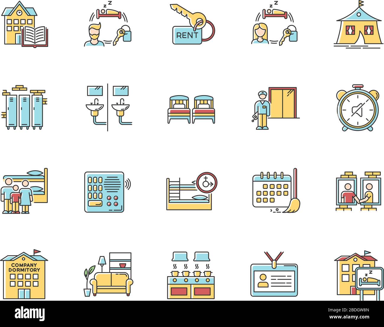 Boarding school bedroom hi-res stock photography and images - Alamy