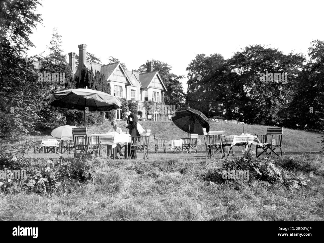 Bodfari, the Tea Gardens 1936 Stock Photo - Alamy