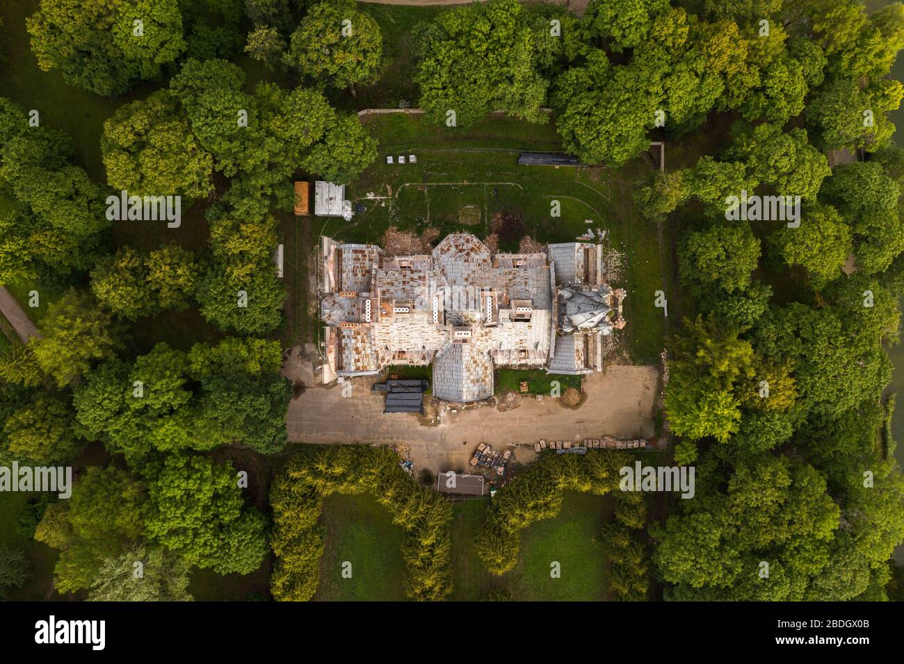 Drone aerial under historic old hi-res stock photography and images - Alamy