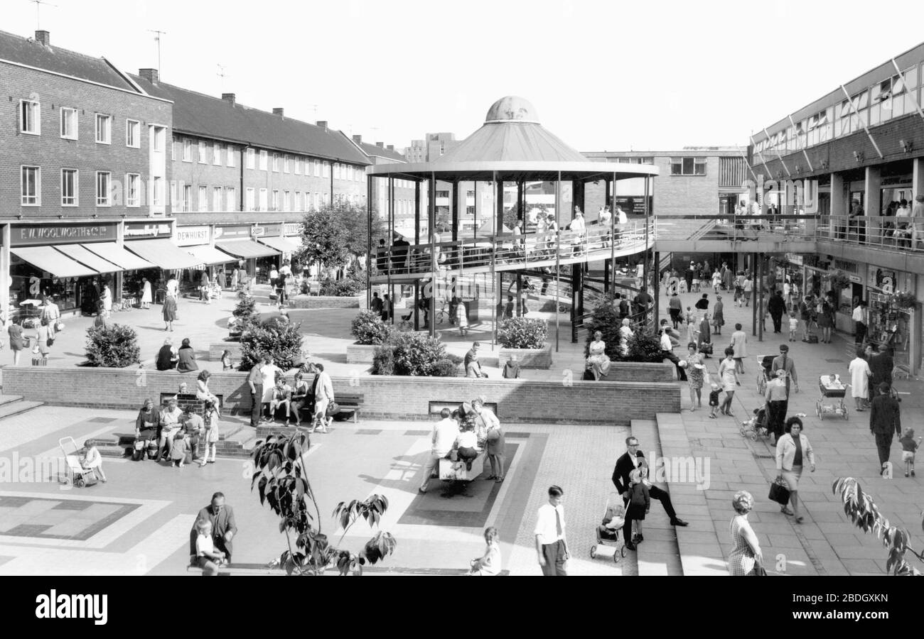 Billingham, Town Centre c1970 Stock Photo - Alamy