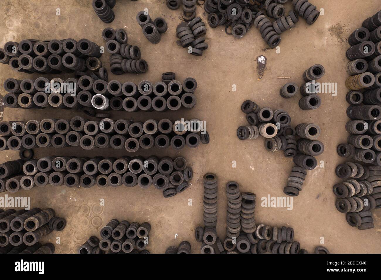Old tyre piles hi-res stock photography and images - Alamy