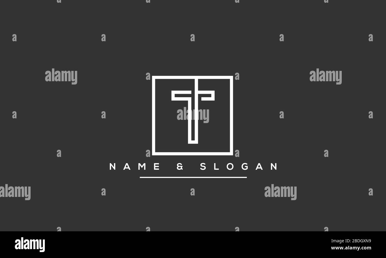 Abstract Letter T, TT Alphabet Logo Stock Vector Image & Art - Alamy