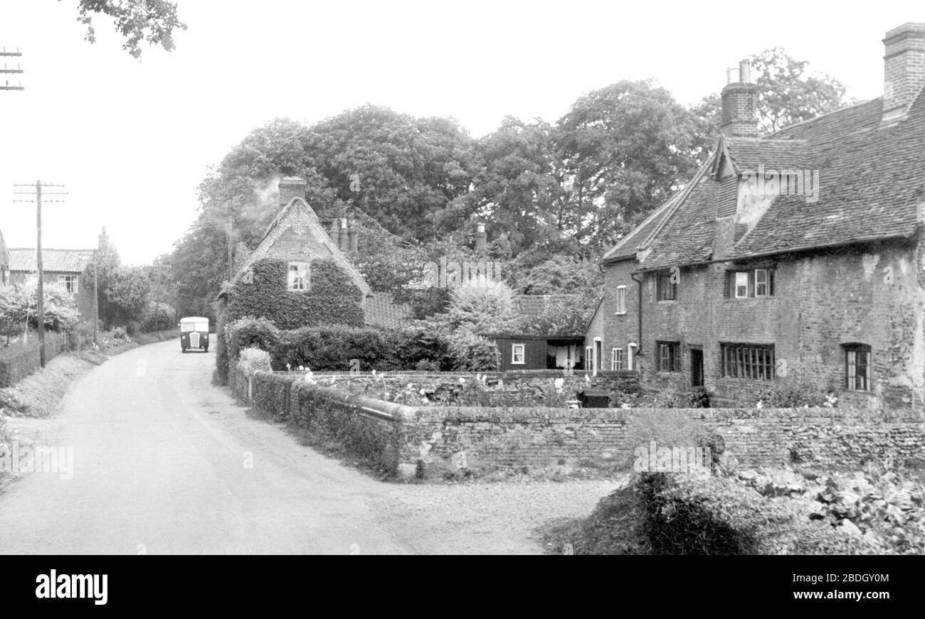 Bramerton, the Village Street 1953 Stock Photo - Alamy