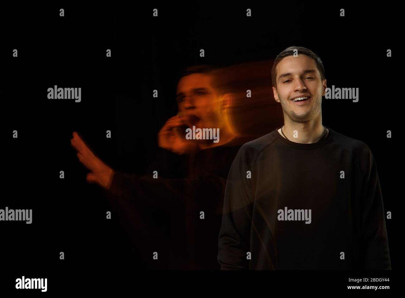 Smiles outside, upset shocked inside. The versatility of man - opened ...