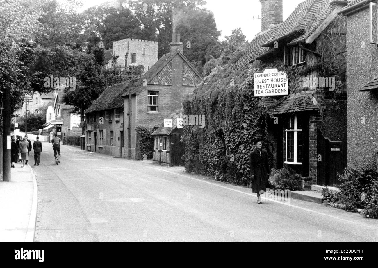 Bramber, the Village Street c1950 Stock Photo - Alamy