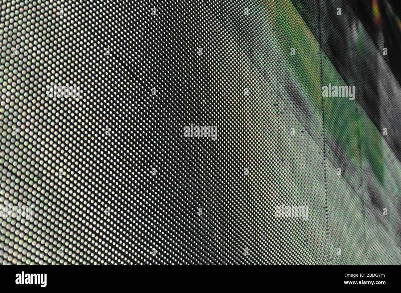 Street LED information screen close-up. LED panel. Lots of leds on ...