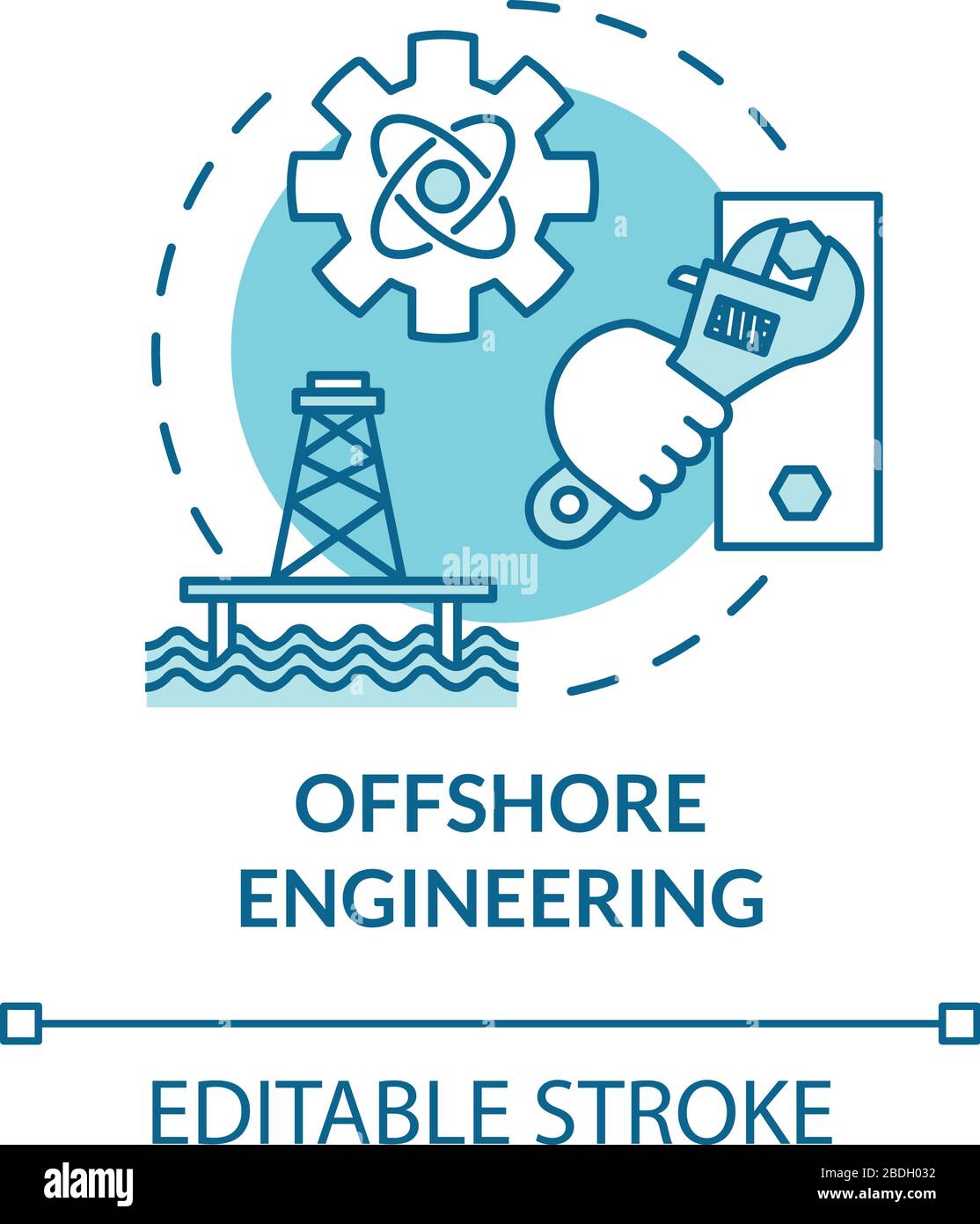 Marine oil offshore structure Stock Vector Images - Alamy
