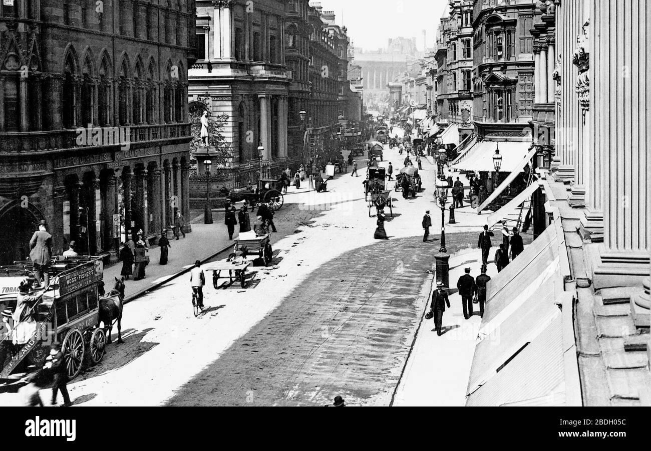 Birmingham, New Street 1890 Stock Photo - Alamy