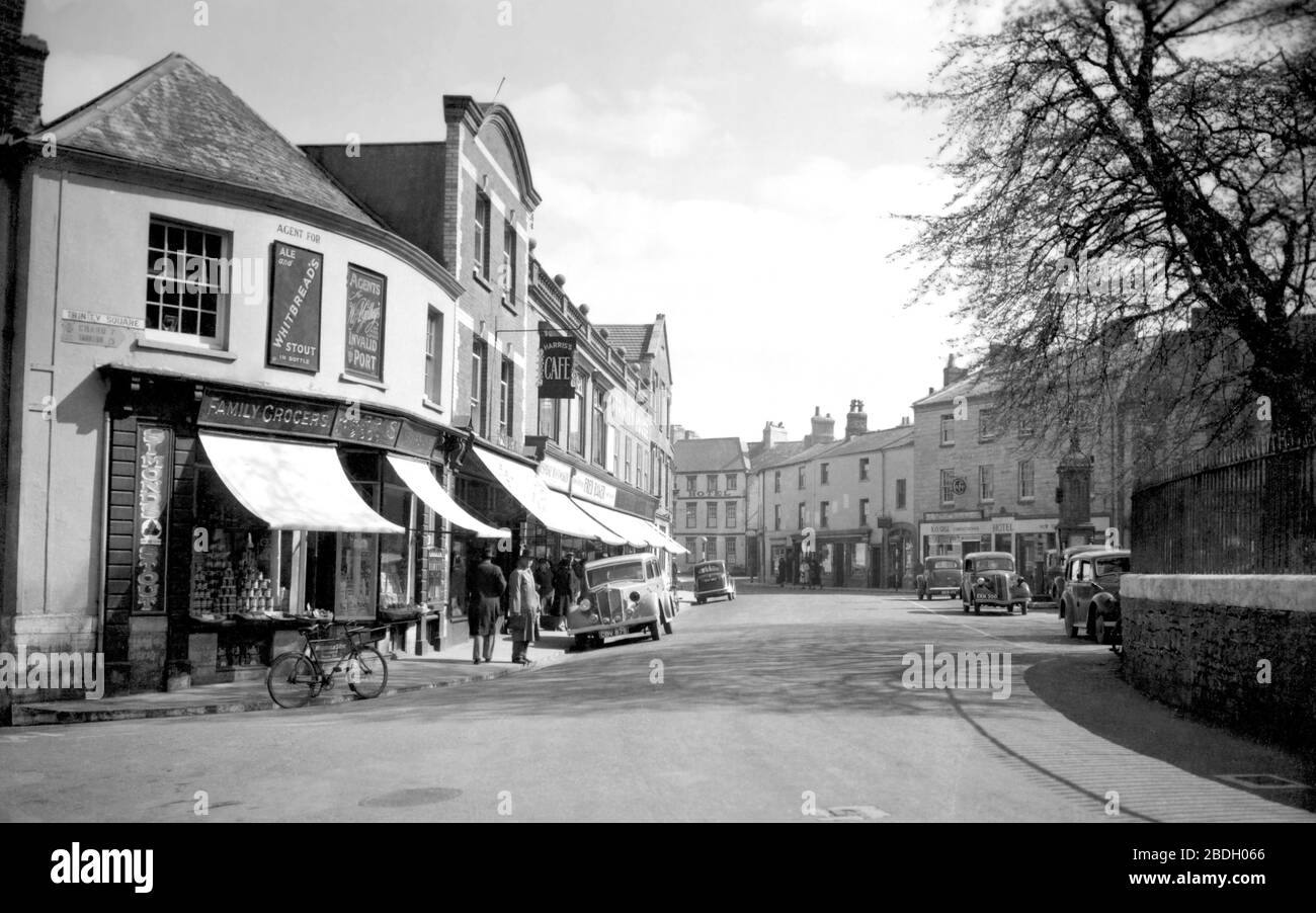 Axminster, the Square c1940 Stock Photo - Alamy