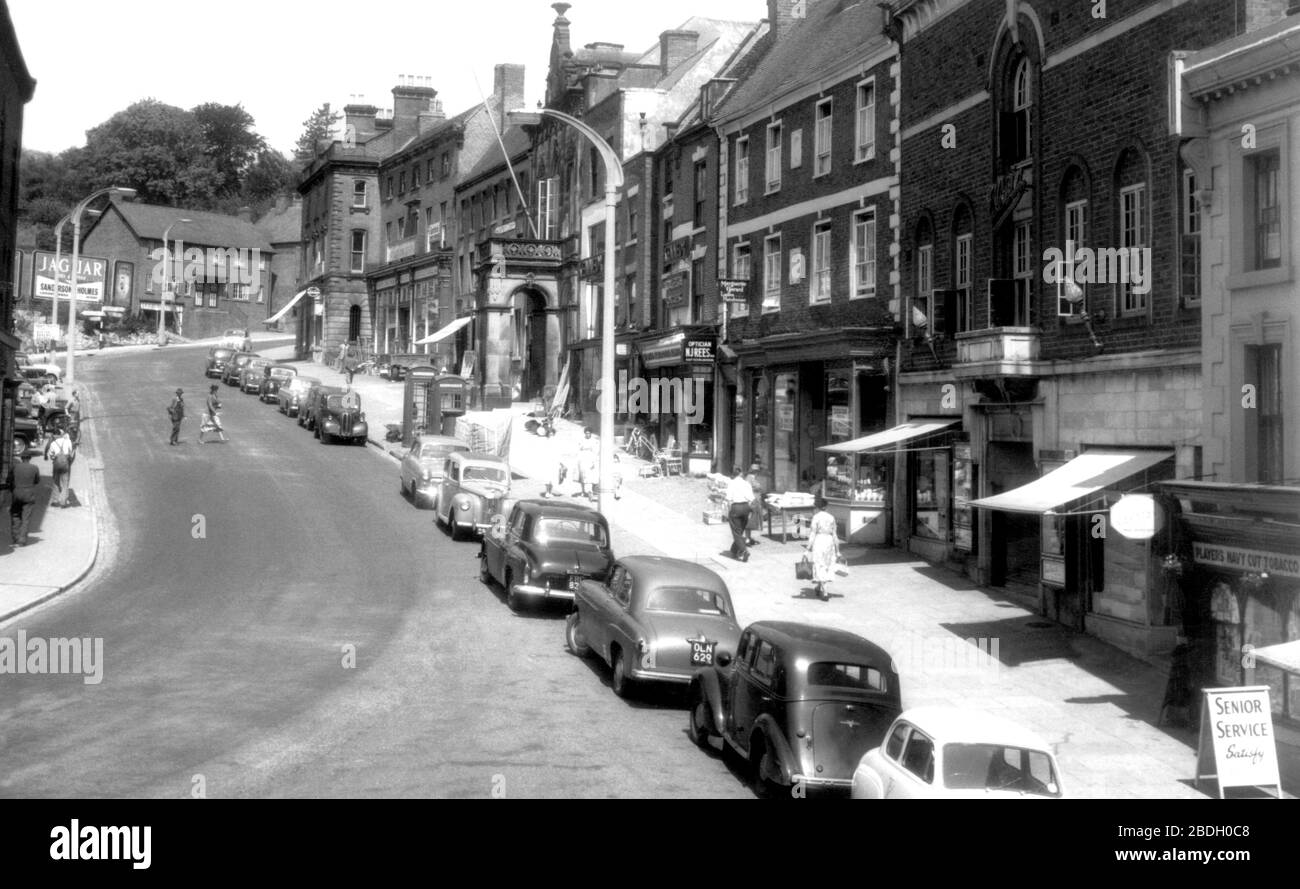 Ashbourne, Market Street 1957 Stock Photo - Alamy