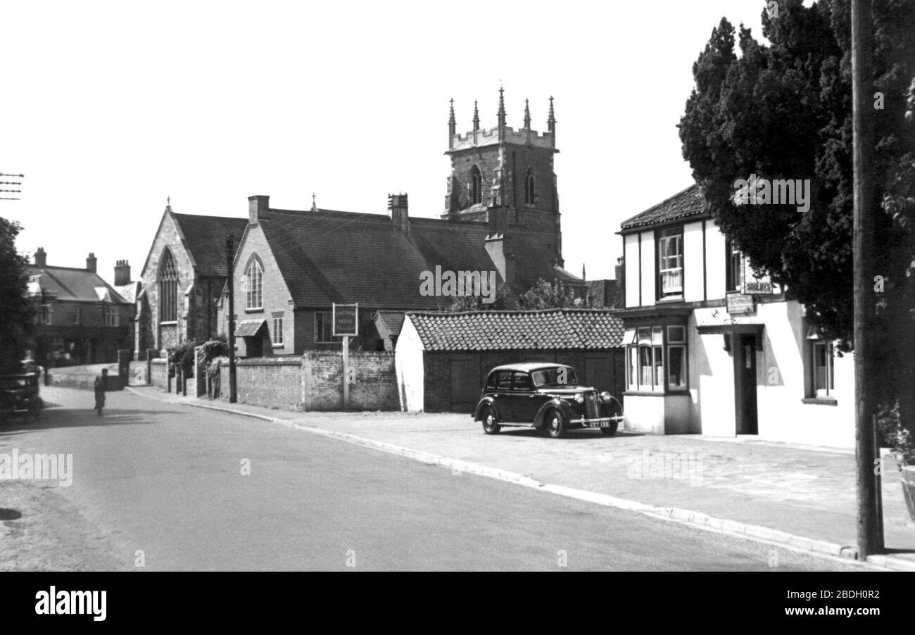 Alford, St Wilfrid's Church c1950 Stock Photo - Alamy