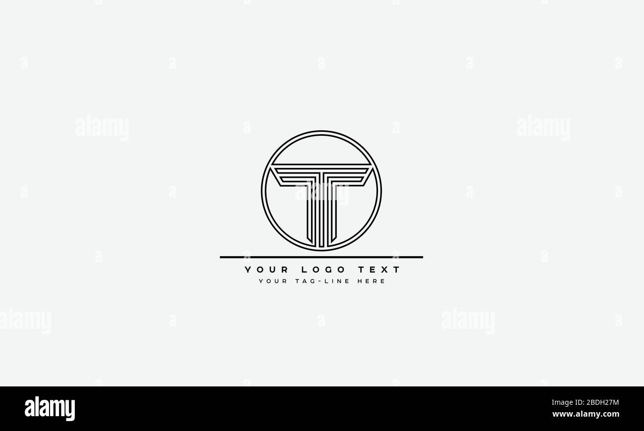 Abstract Letter T, TT Alphabet Logo Stock Vector Image & Art - Alamy