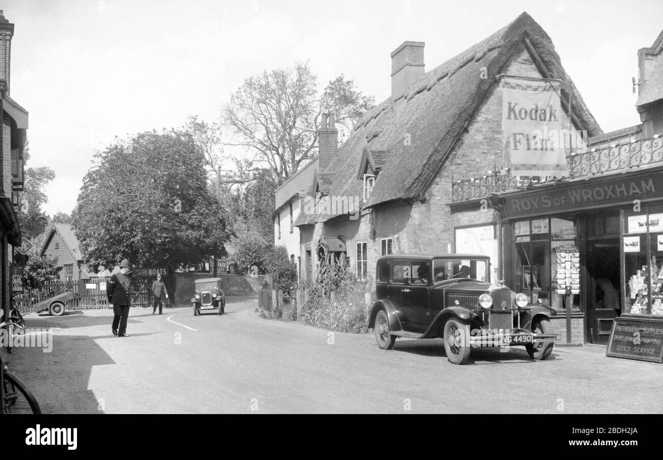Horning, the Village 1934 Stock Photo - Alamy