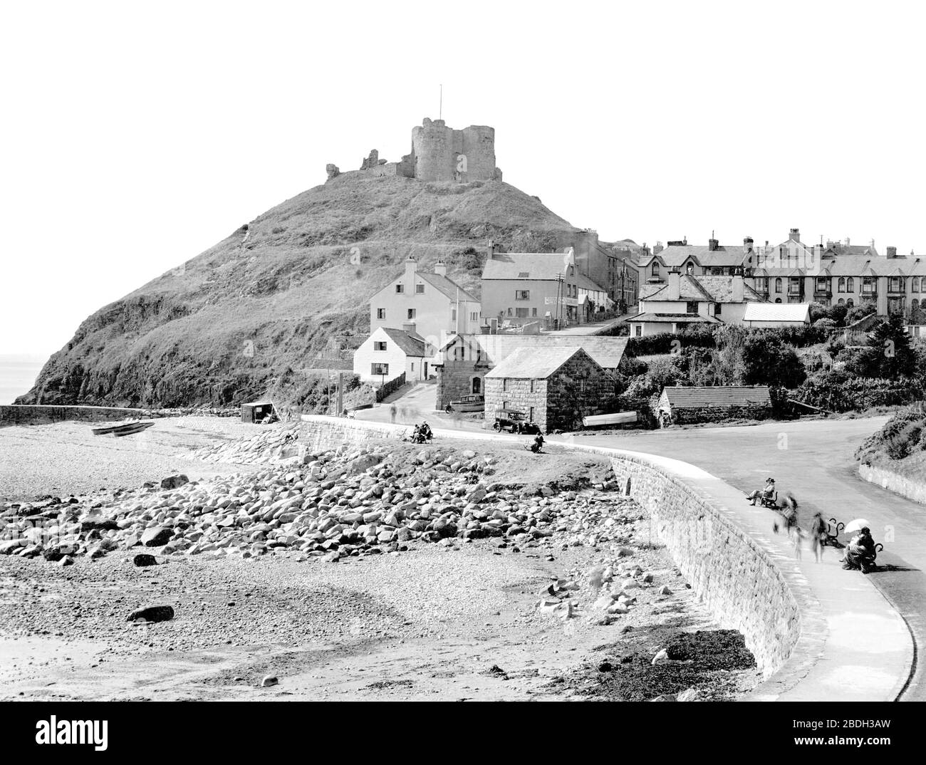 Criccieth, the Castle 1931 Stock Photo - Alamy