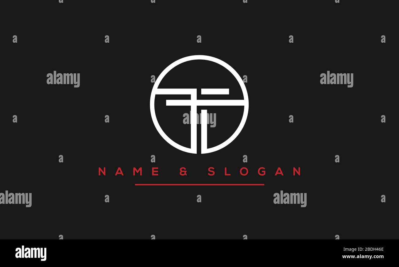 Abstract Letter T, TT Alphabet Logo Stock Vector Image & Art - Alamy