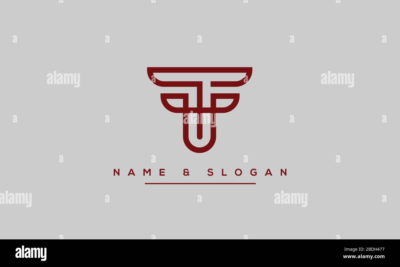 Abstract Letter T, TT Alphabet Logo Stock Vector Image & Art - Alamy