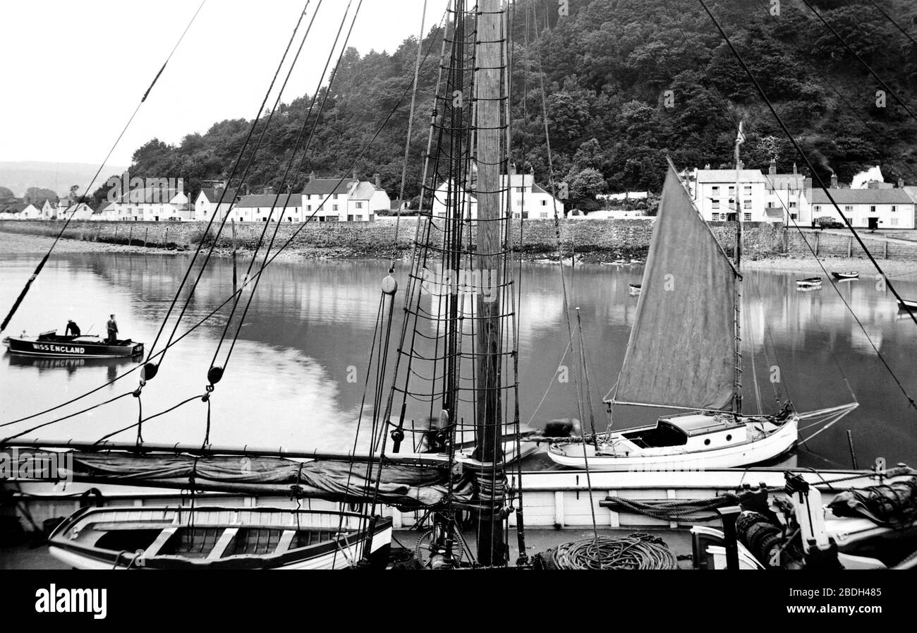 Minehead, the Quay 1929 Stock Photo - Alamy