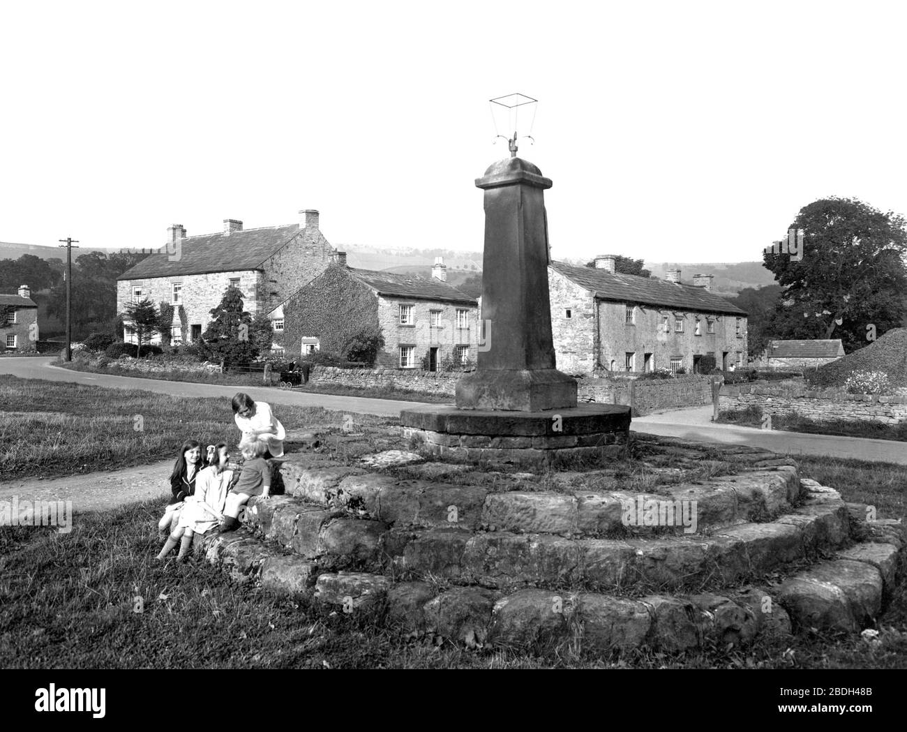Redmire, Village 1929 Stock Photo - Alamy