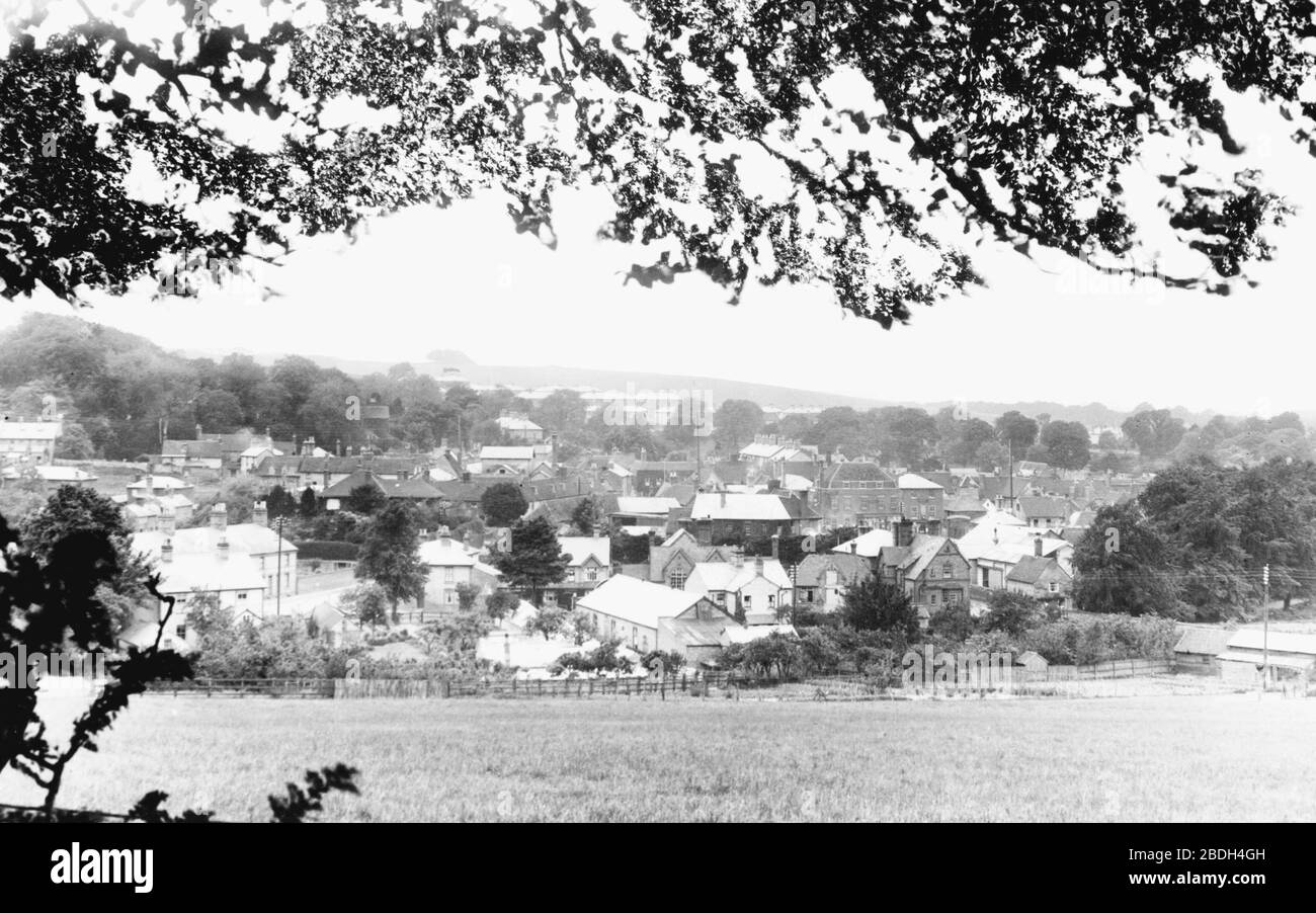Royston, general view 1929 Stock Photo - Alamy