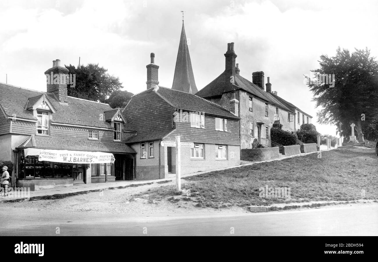 Billingshurst, the Village 1928 Stock Photo - Alamy