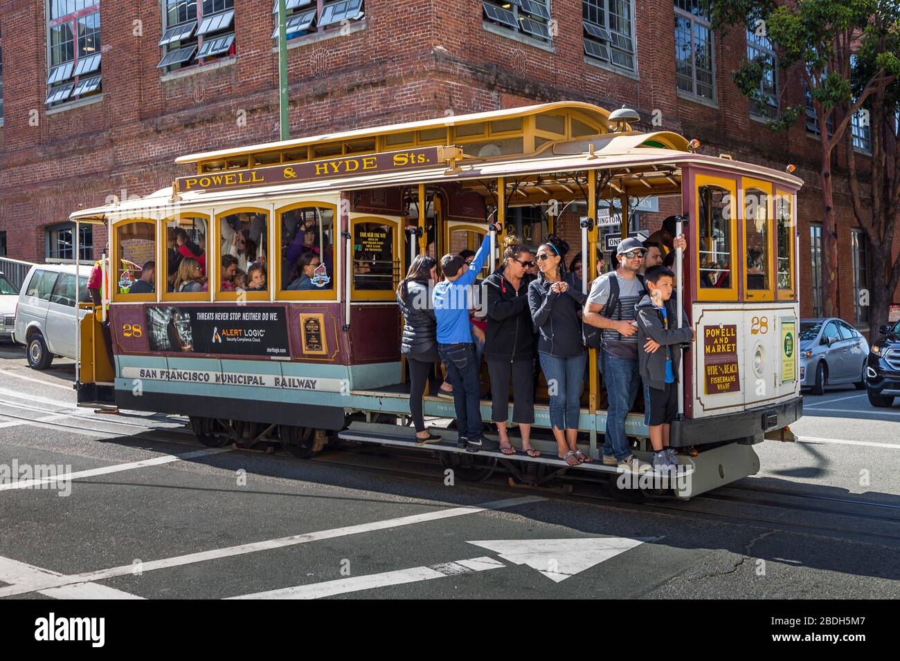 San Francisco, California, USA- 07 June 2015: Classic view of historic ...