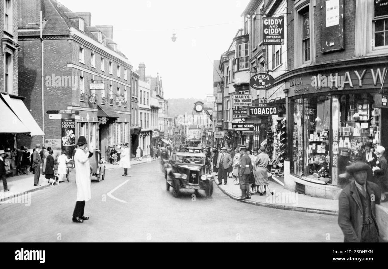 Winchester, High Street 1928 Stock Photo - Alamy