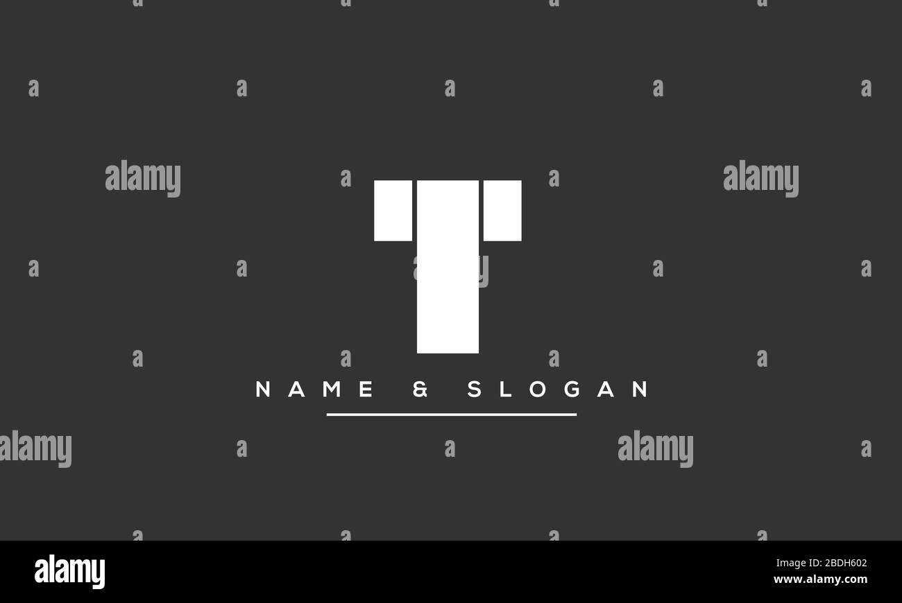 Abstract Letter T, TT Alphabet Logo Stock Vector Image & Art - Alamy