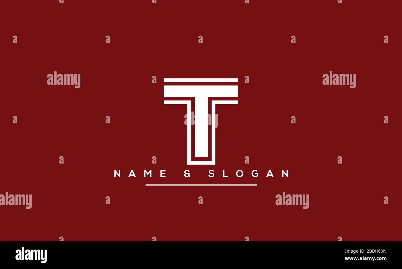 Abstract Letter T, TT Alphabet Logo Stock Vector Image & Art - Alamy