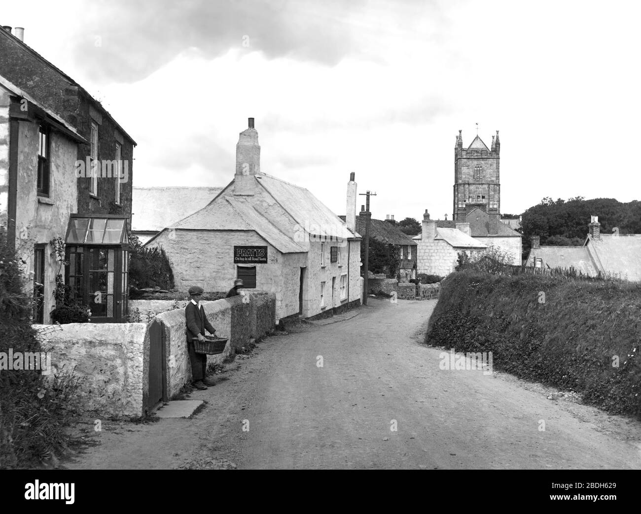 Phillack, the Village and St Felicitas and St Piala Church 1927 Stock ...