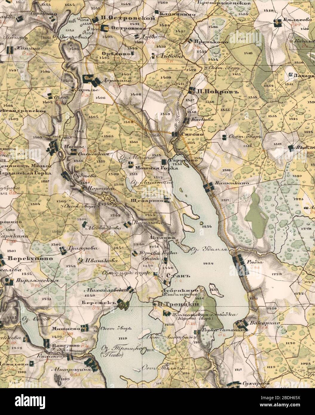 Map of tver hi-res stock photography and images - Alamy