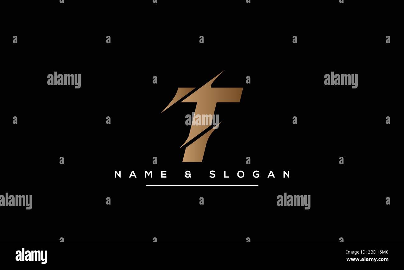 Abstract Letter T, TT Alphabet Logo Stock Vector Image & Art - Alamy