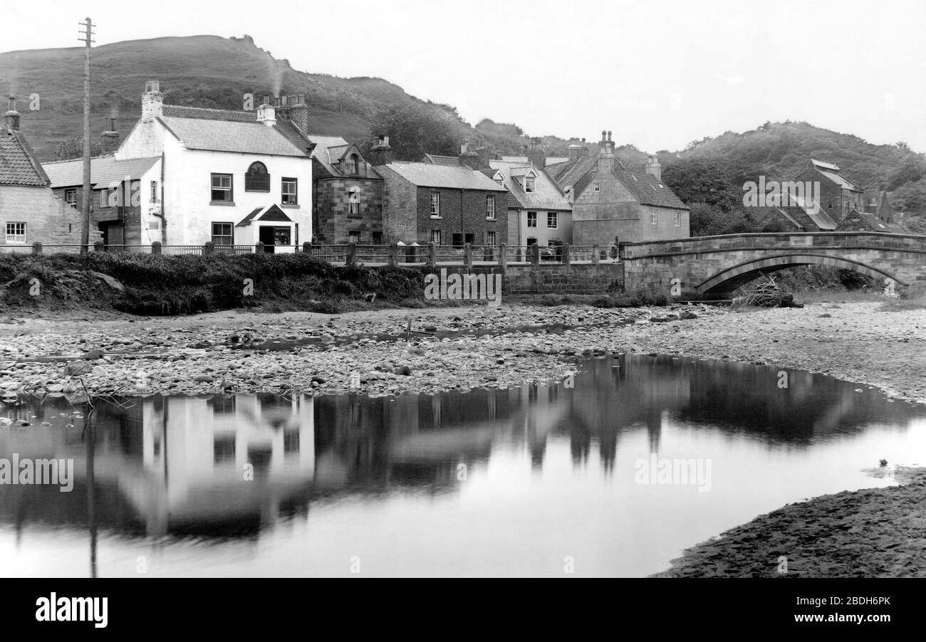 Sandsend, East Row 1925 Stock Photo - Alamy