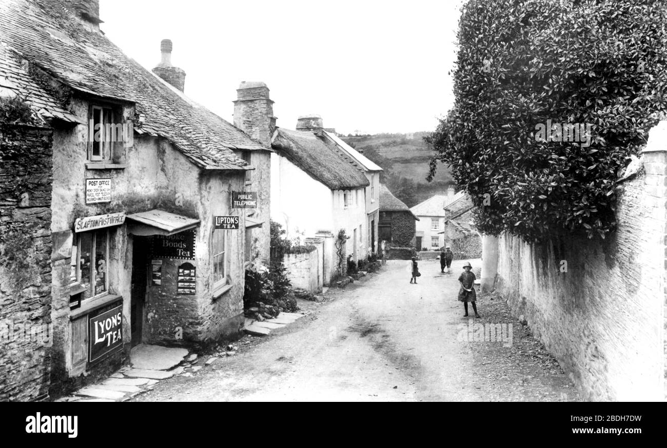 Slapton, Post Office 1925 Stock Photo - Alamy