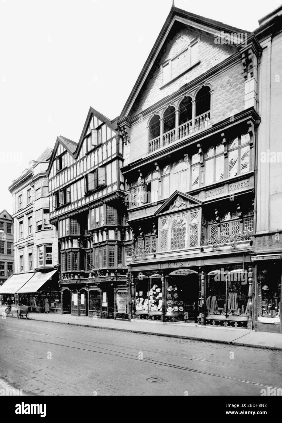 Exeter, Old Houses, High Street 1924 Stock Photo - Alamy