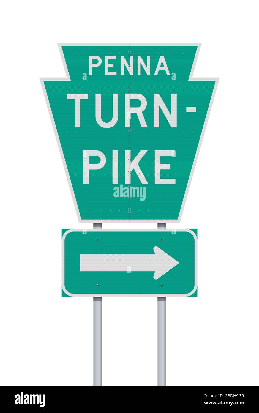 Pennsylvania turnpike sign hi-res stock photography and images - Alamy