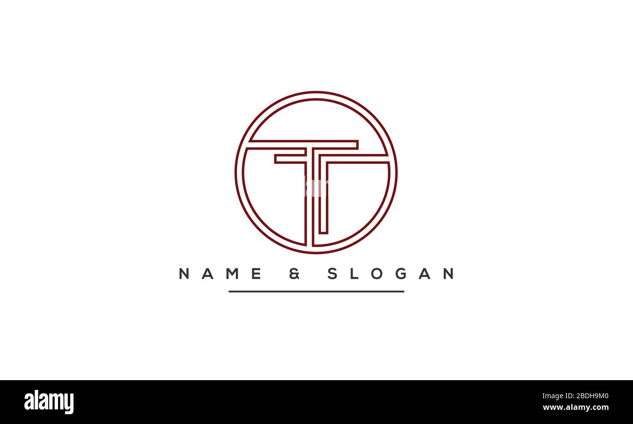 Abstract Letter T, TT Alphabet Logo Stock Vector Image & Art - Alamy