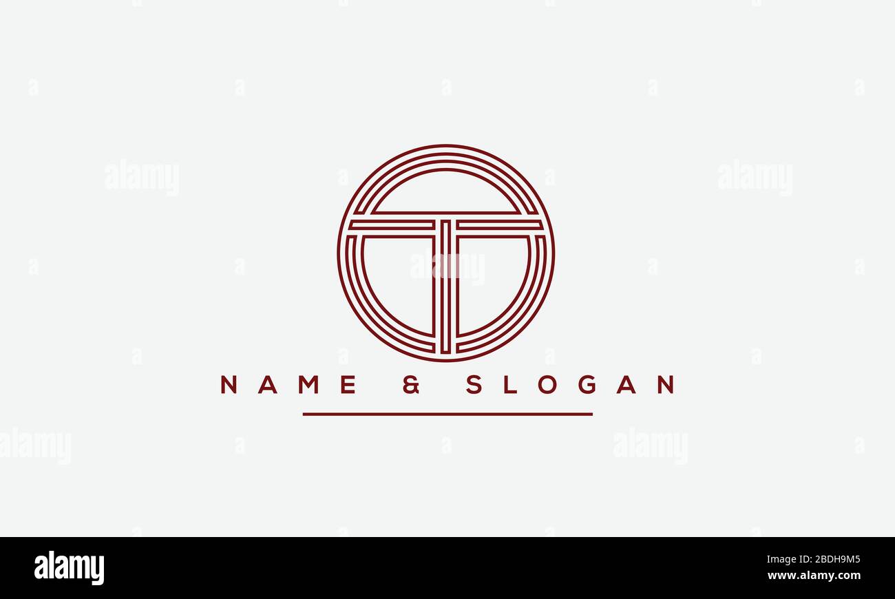 Abstract Letter T, TT Alphabet Logo Stock Vector Image & Art - Alamy