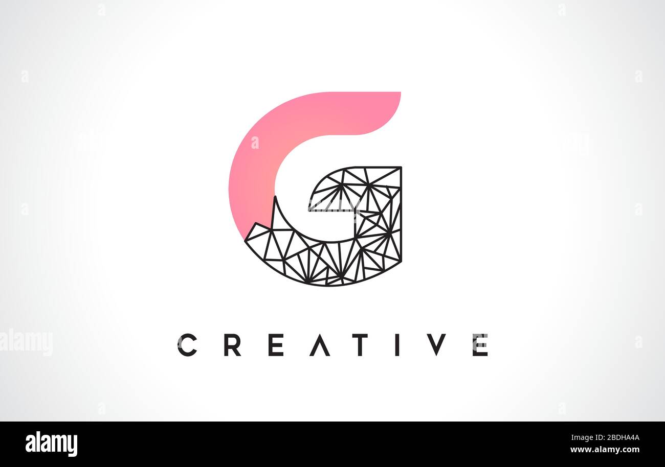 Letter G Beauty Logo. G Letter Design Vector with Origami Look Vector ...