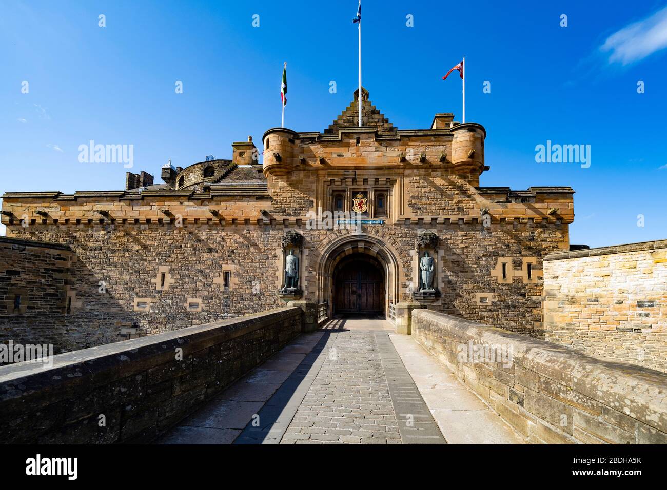 Entrance gate to Edinburgh Castle, Scotland, UK Stock Photo - Alamy