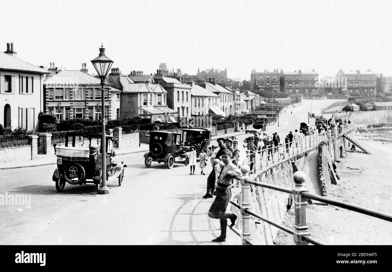 Clevedon, the Beach 1923 Stock Photo - Alamy