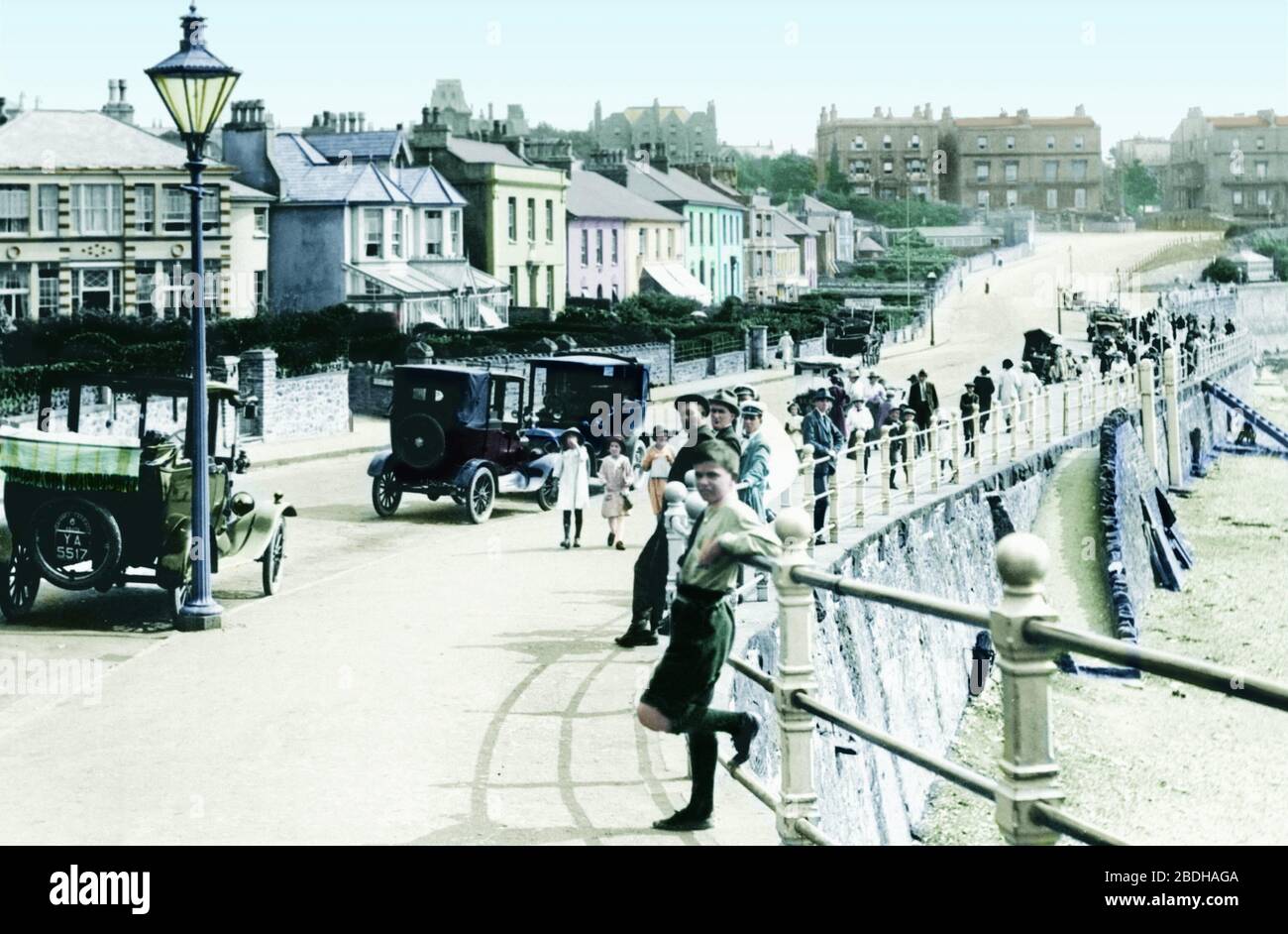 Clevedon, the Beach 1923 Stock Photo - Alamy