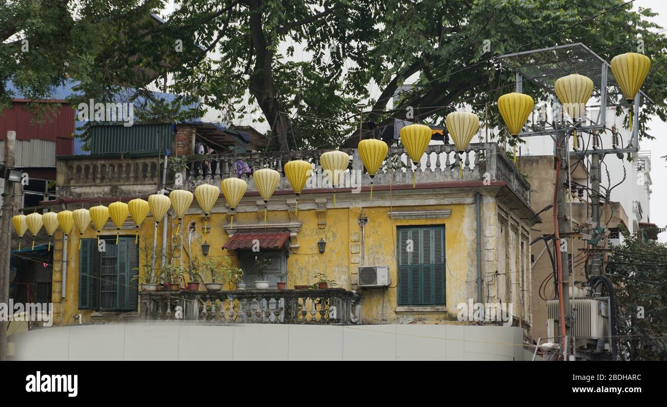typical architecture from hanoi the capitol of vietnam Stock Photo - Alamy