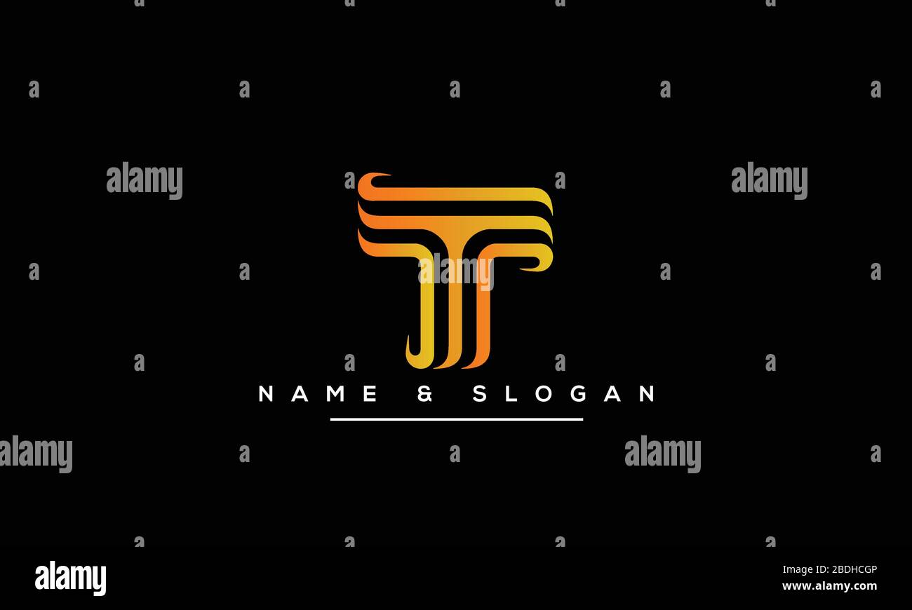 Abstract Letter T, TT Alphabet Logo Stock Vector Image & Art - Alamy