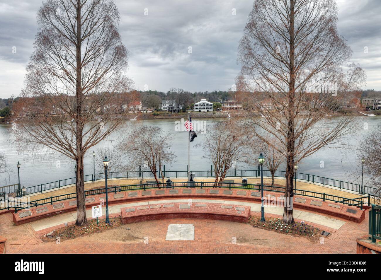 The Riverwalk by the Savannah River at Augusta, Georgia Stock Photo - Alamy
