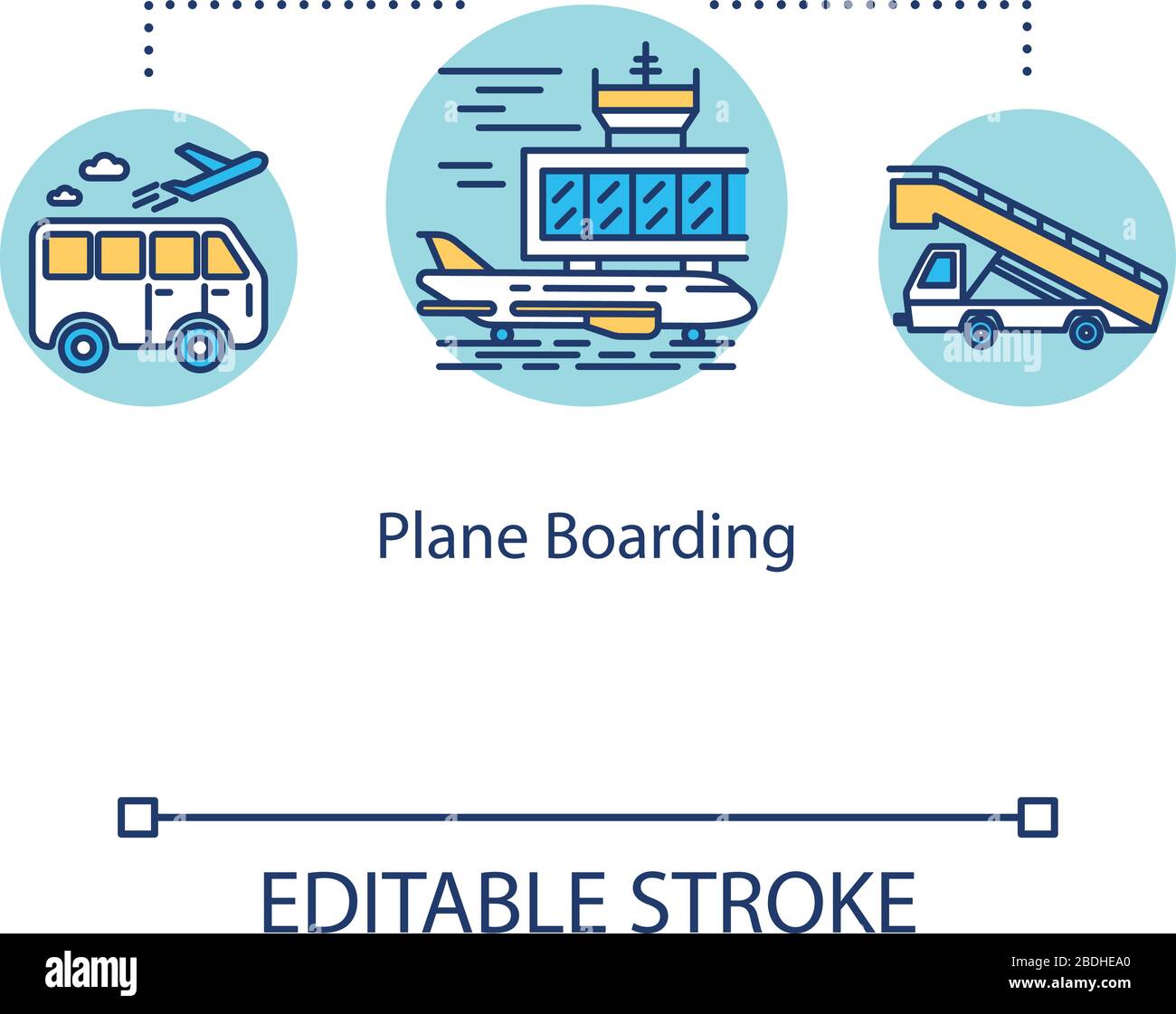 Airport boarding ramp Stock Vector Images - Alamy