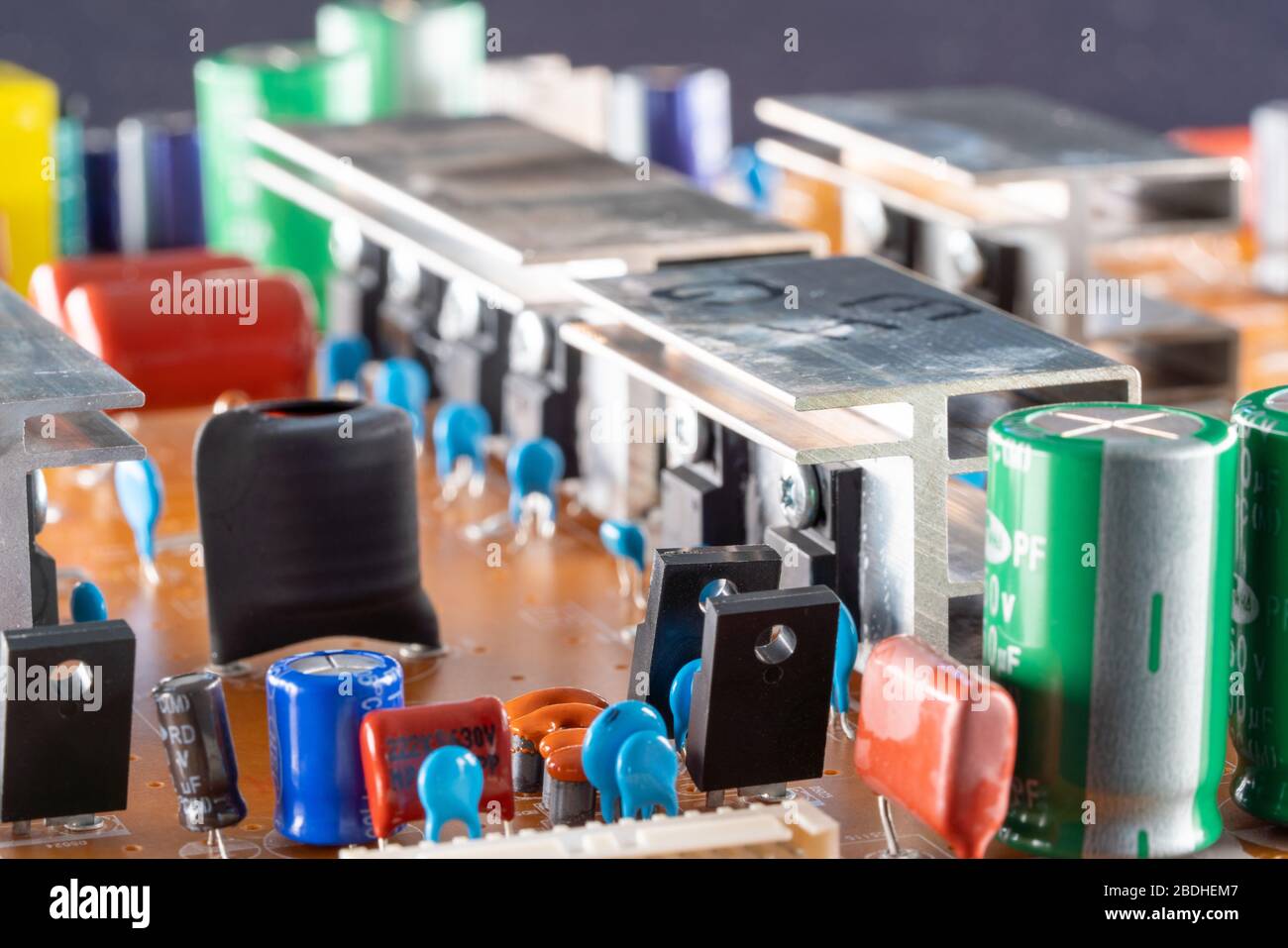 PCB power supply with mosfet transistor Stock Photo - Alamy