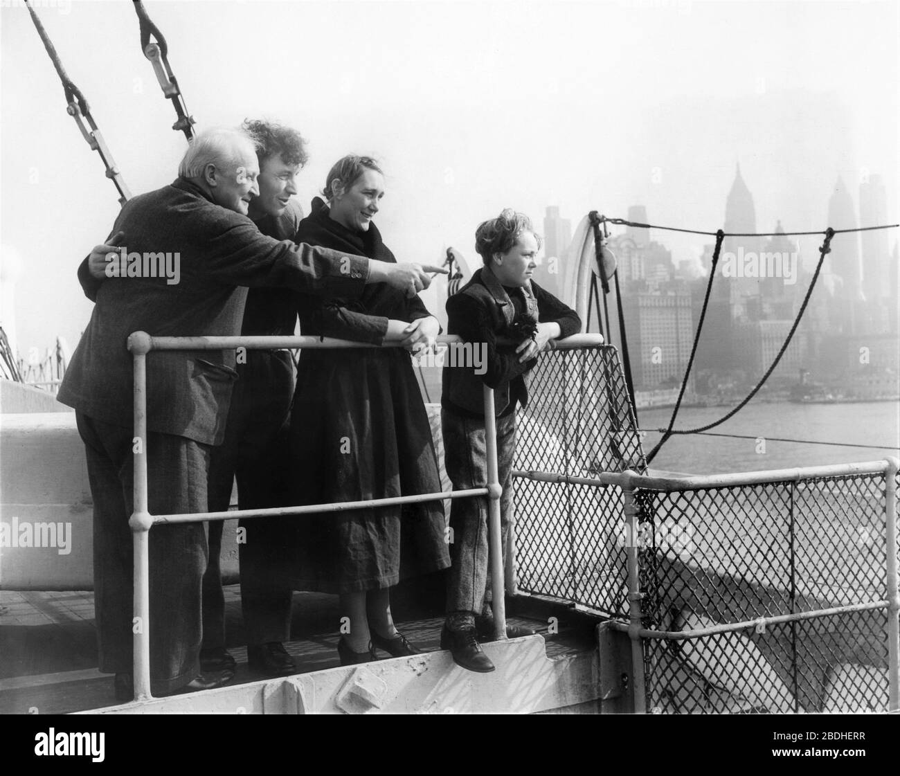 ROBERT J. FLAHERTY arrives in New York on R.M.S. Berengaria with COLMAN ...