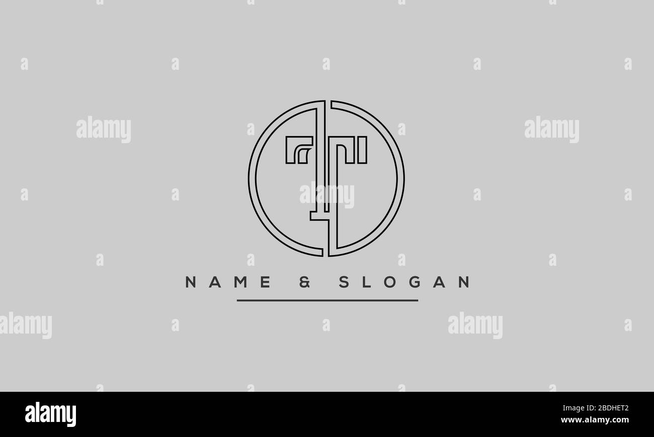 Abstract Letter T, TT Alphabet Logo Stock Vector Image & Art - Alamy